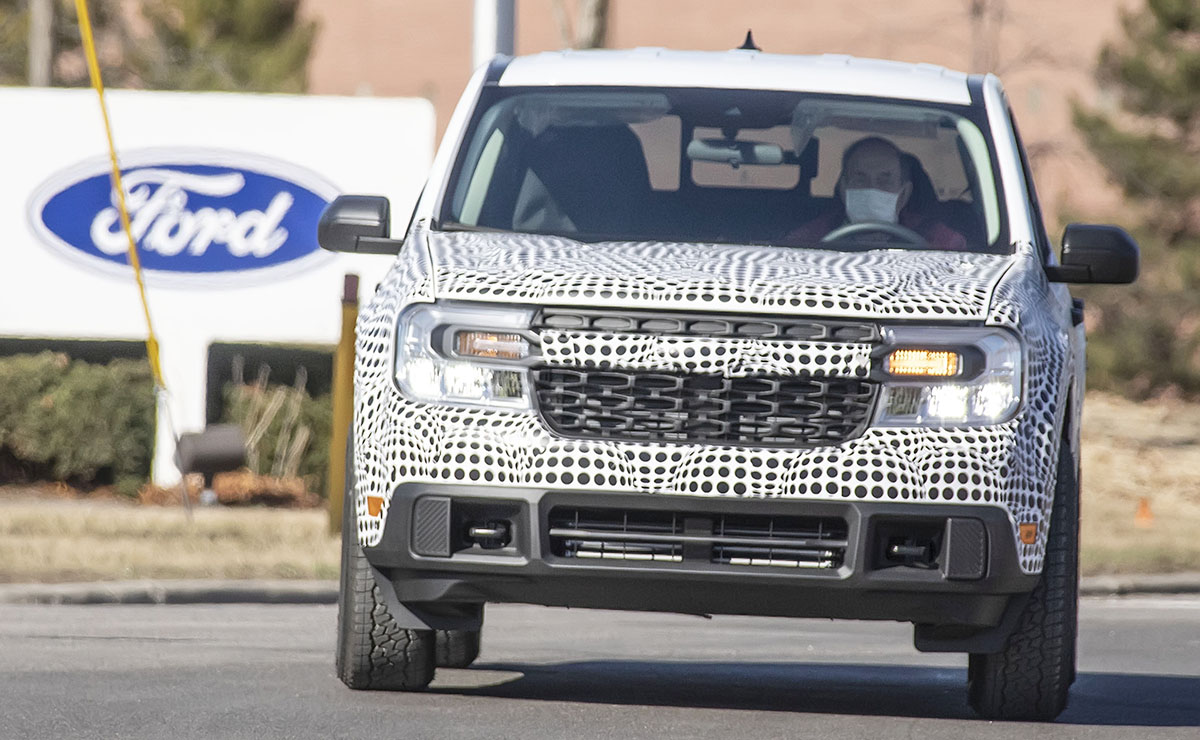 Ford Maverick pickup prototype spy photos gallery