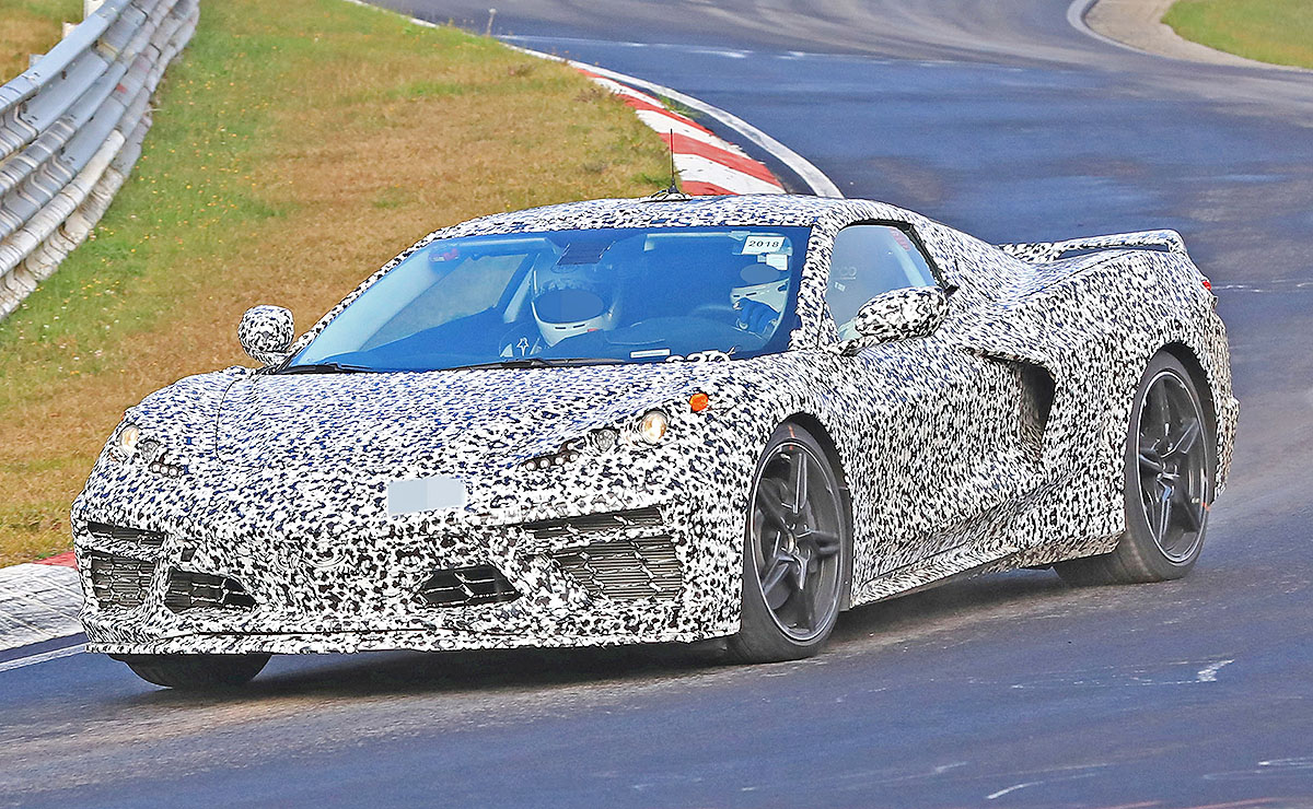 Midengine Chevrolet Corvette testing in Germany