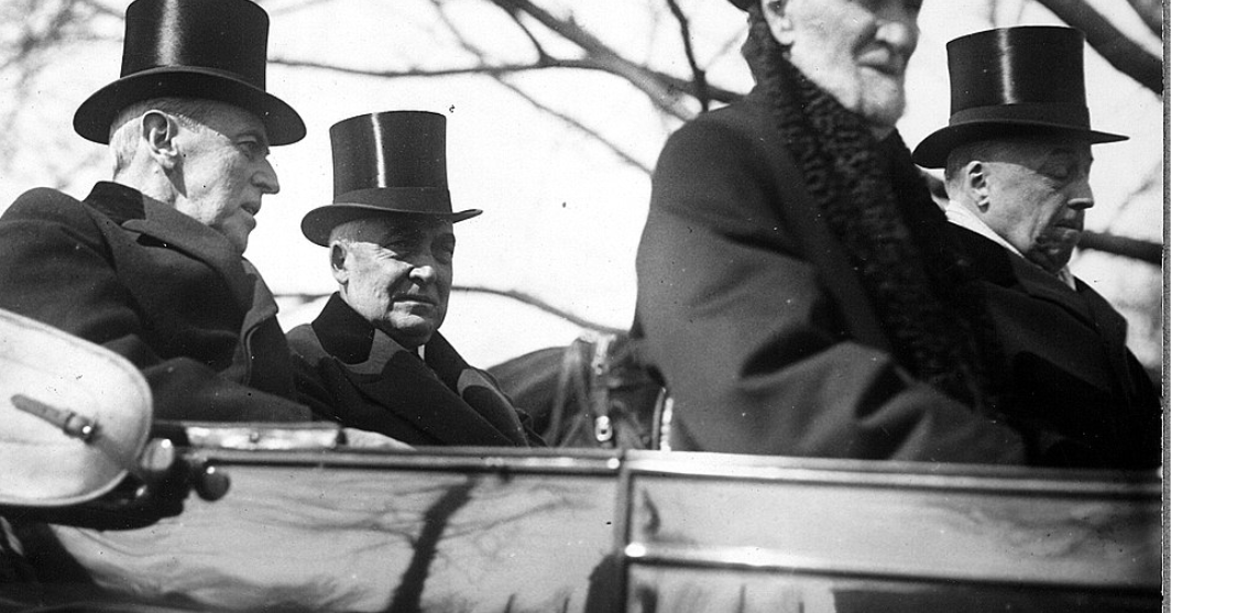 President-elect Harding takes historic ride to 1921 swearing-in ...