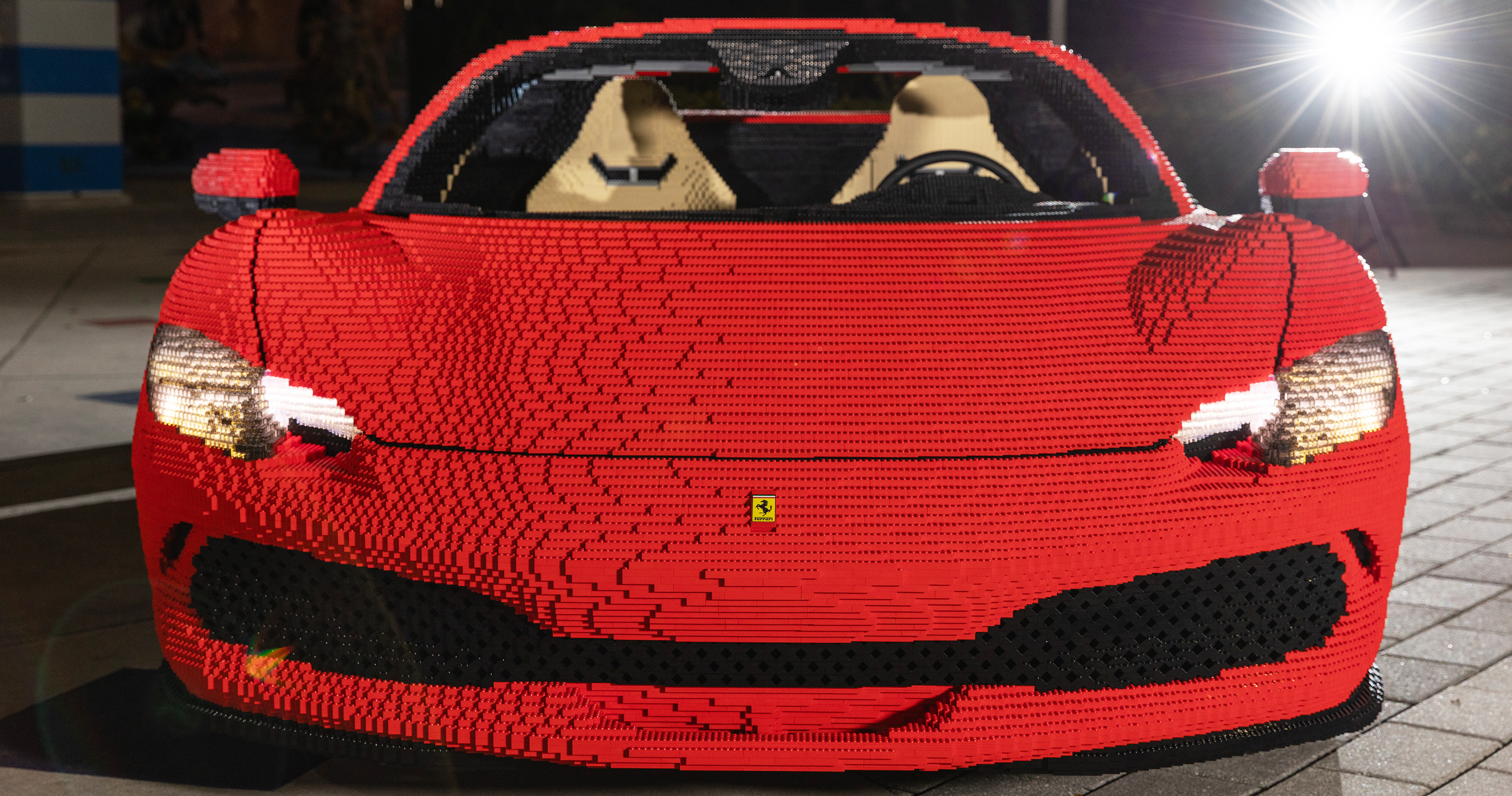 Legoland Florida's newest creation: A lifesize Ferrari 296 GTS ...