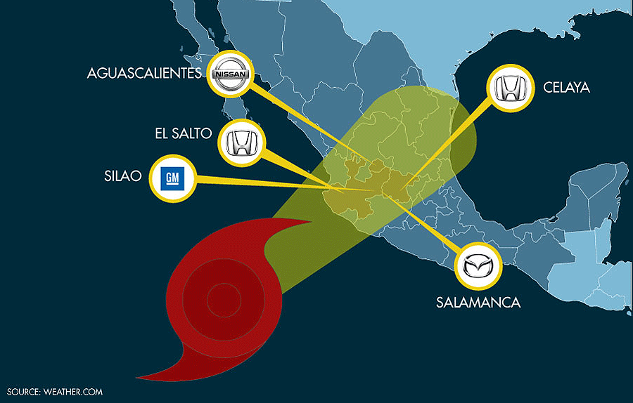 Automakers with Mexico plants monitor 'strongest ever' hurricane's path ...