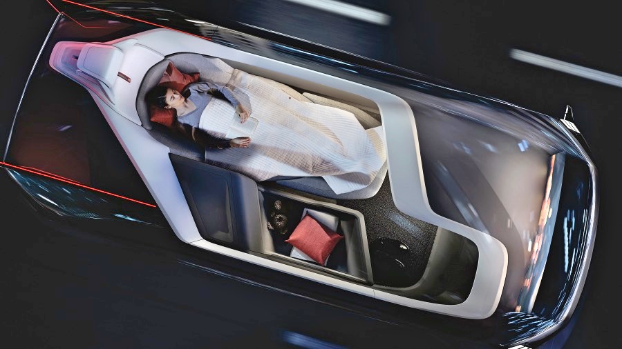 Volvo unveils autonomous concept car with sleeping cabin | Automotive News