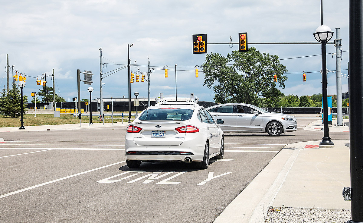 Ford Fusion self-driving demonstration