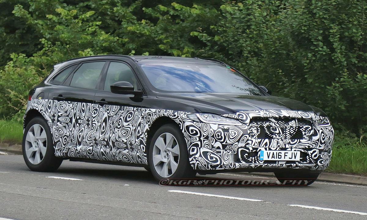 Jaguar J-Pace spy photos