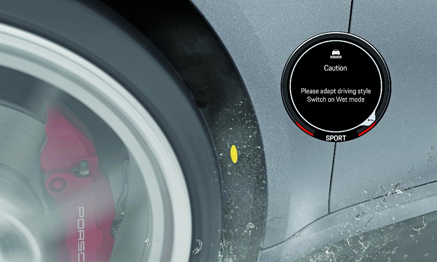 Porsche driver-assistance system warns of wet roads | Automotive News