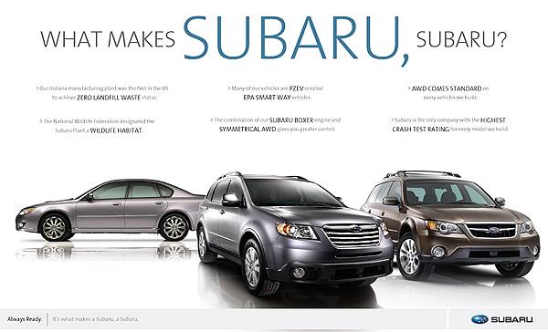 Subaru launches corporate ads | Automotive News