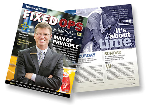 Fixed Ops Journal debuts with this issue | Automotive News