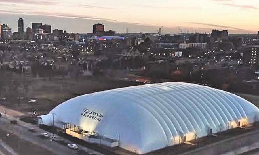 Lexus makes Velodrome an inflatable billboard in Detroit | Automotive News