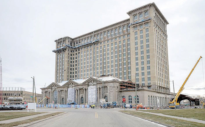 Ford gives inside look at Detroit train station progress | Automotive News