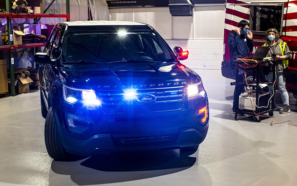 Ford tests heating software to kill coronavirus in police vehicles ...