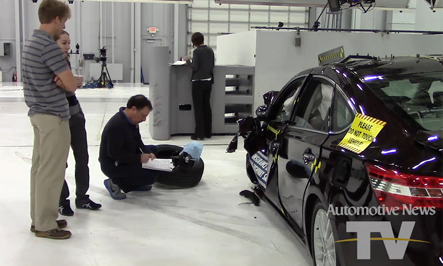 Behind the scenes at the IIHS crash lab Video from Automotive News