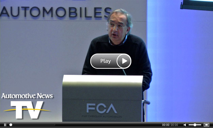 First Shift: Marchionne's big mystery Video from Automotive News