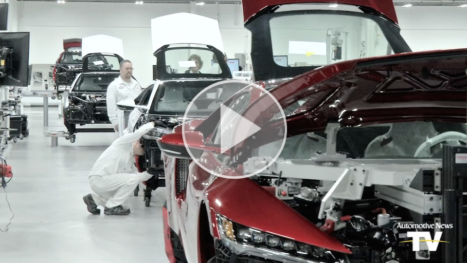 Inside Acura's NSX Factory Video from Automotive News