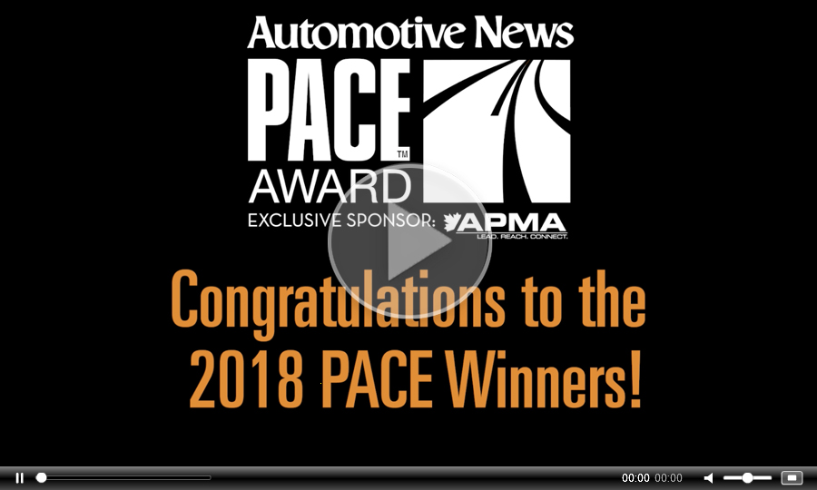 2018 PACE Award Winners Video from Automotive News