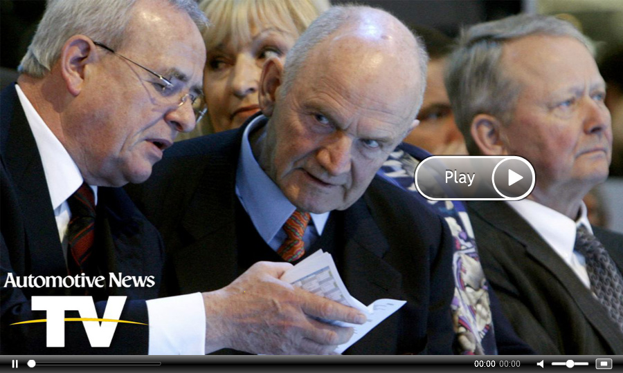 First Shift: Piech case of self-destruction? Video from Automotive News