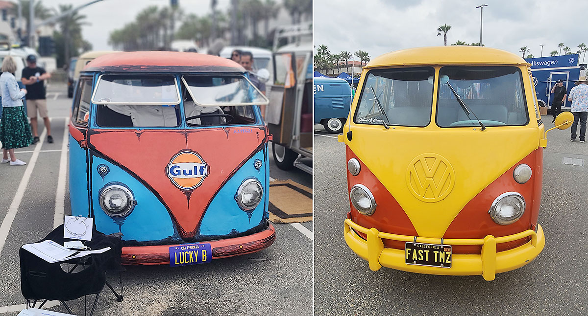 VW ID Buzz celebrated alongside iconic bus at beach party | Automotive News