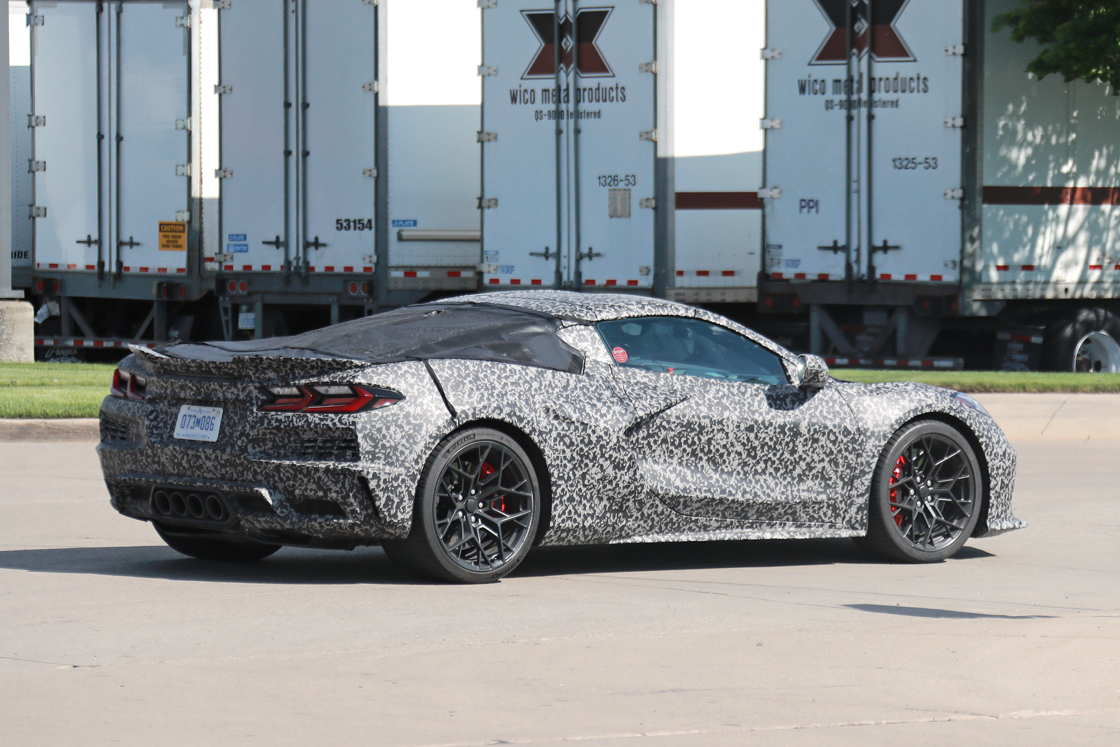 Chevy Corvette ZR1 spotted under camouflage | Automotive News