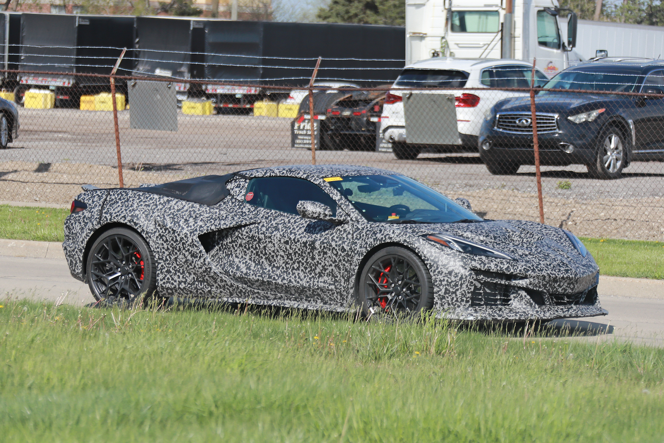 Chevy Corvette ZR1 spotted under camouflage | Automotive News