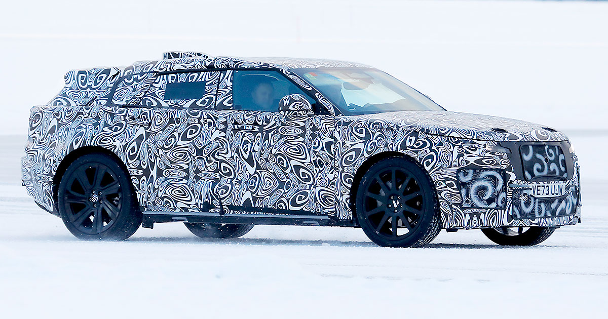 Range Rover EV, possible the 2025 Velar, spied in Finland | Automotive News