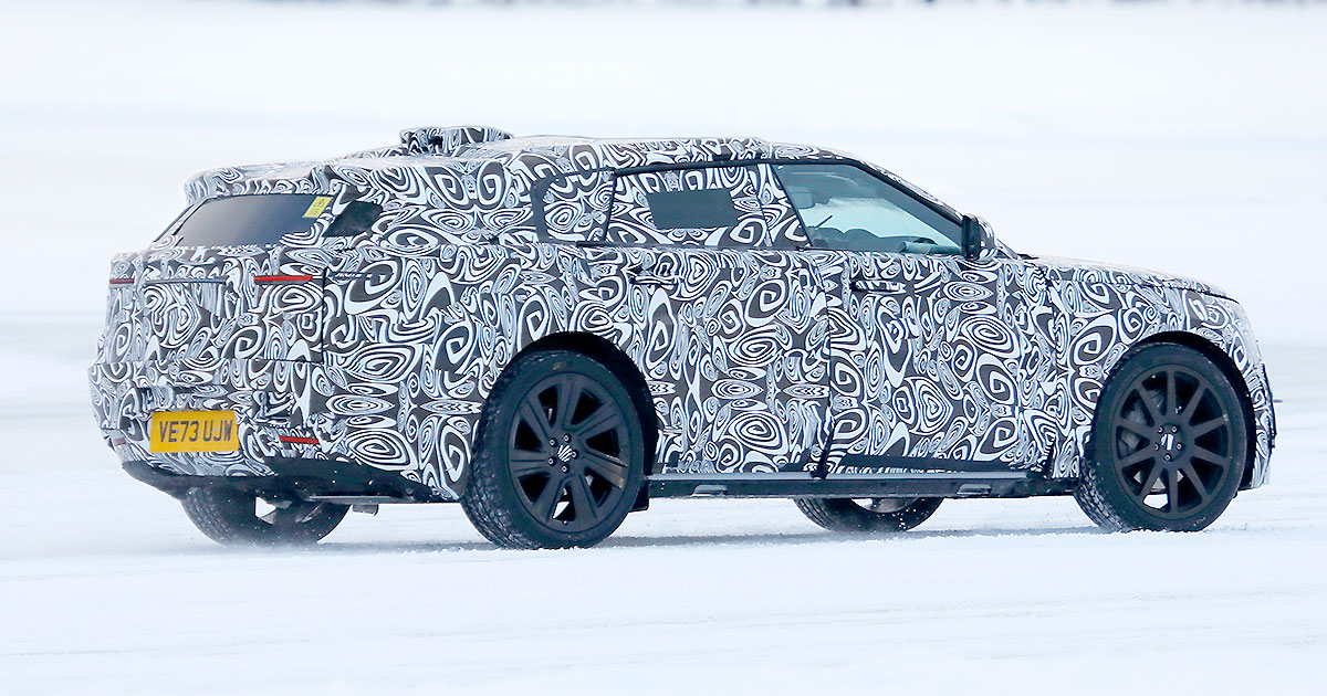 Range Rover EV, possible the 2025 Velar, spied in Finland | Automotive News