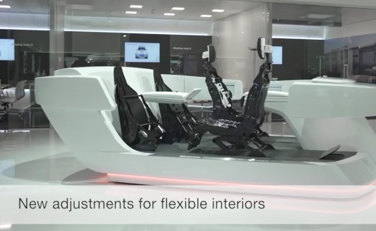 Brose autonomous interior prototype Video from Automotive News