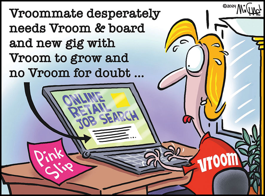 Leo Michael cartoon: Vroom to grow? | Automotive News