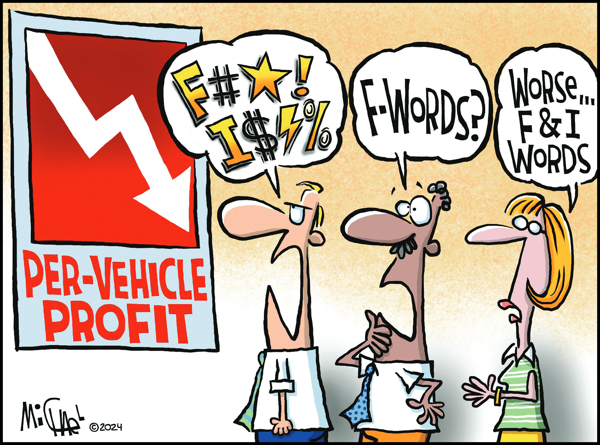 Leo Michael cartoon: F&I words | Automotive News