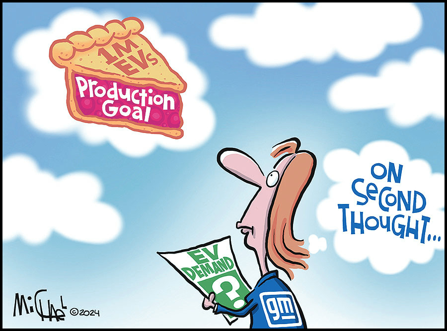 Leo Michael cartoon: Rethinking things | Automotive News