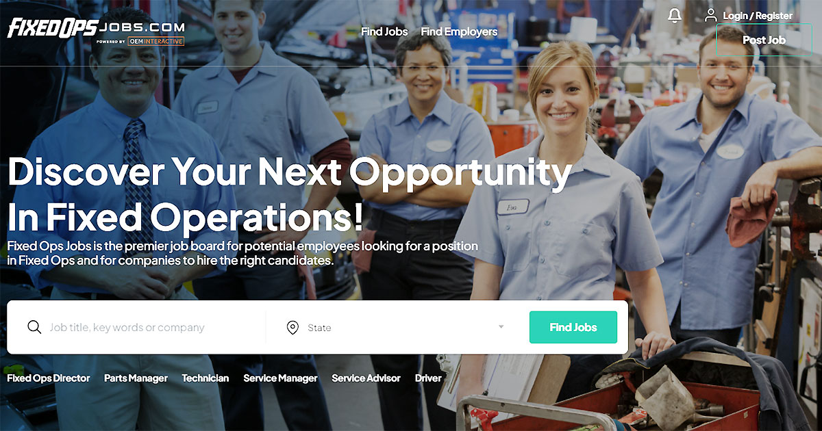 New website focuses solely on fixed ops job postings | Automotive News