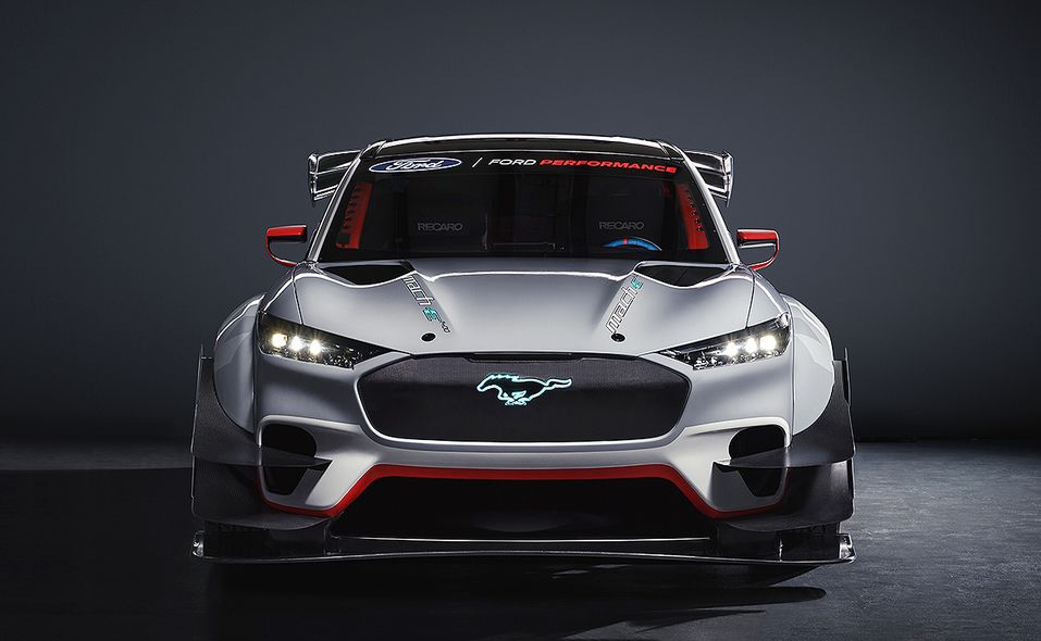 Ford Mach-E prototype packs 7 motors, 1,400 peak hp | Automotive News