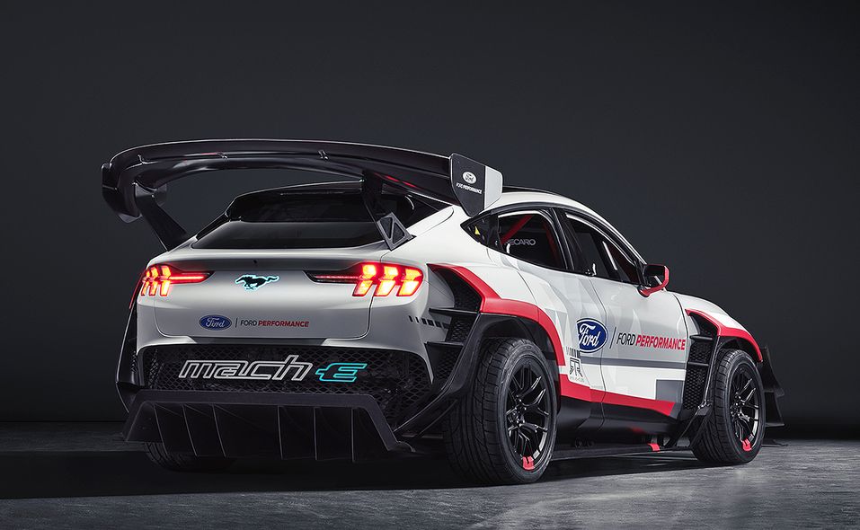 Ford Mach-E prototype packs 7 motors, 1,400 peak hp | Automotive News