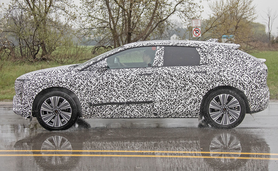 Cadillac small electric crossover spied while road testing | Automotive ...