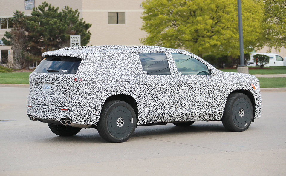 2024 GMC Acadia crossover redesign captured in spy photos | Automotive News