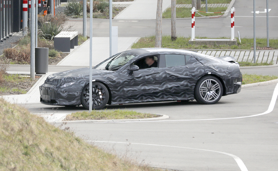 Mercedes-AMG GT EV spotted testing by spy photographers | Automotive News