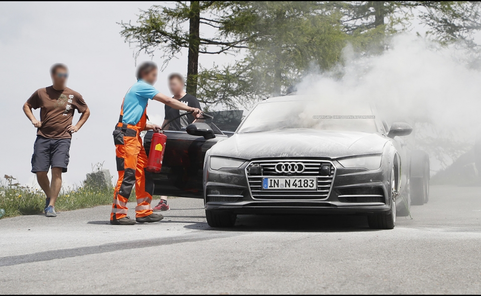 Audi A7 catches fire | Automotive News