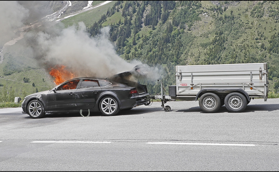 Audi A7 catches fire | Automotive News