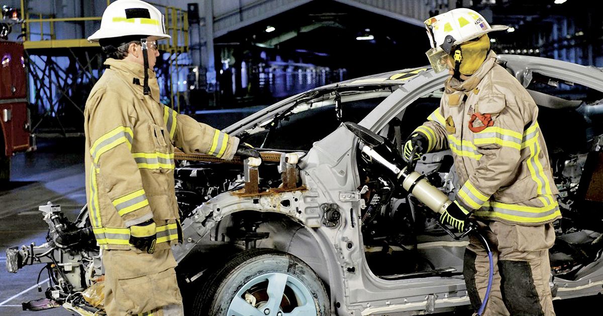 First responders in a race to save lives when EVs crash -- and get ...