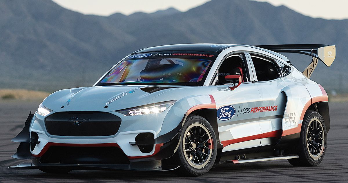 Ford Mach-E prototype packs 7 motors, 1,400 peak hp | Automotive News