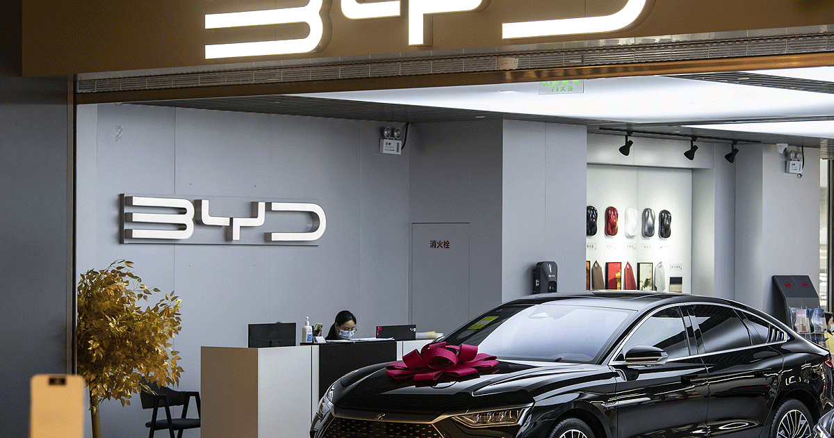 BYD, buoyed as consumers embrace hybrids, sets sales record ...