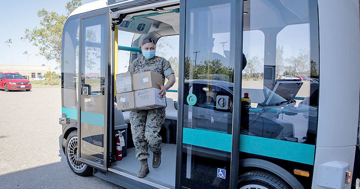 Local Motors' self-driving shuttle makes rounds at California Marine ...