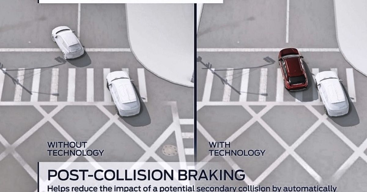 Ford promotes post-collision braking technology | Automotive News