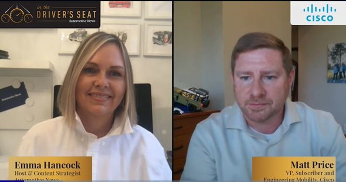 Video | CISCO Vice President on the future of 5G connected cars ...