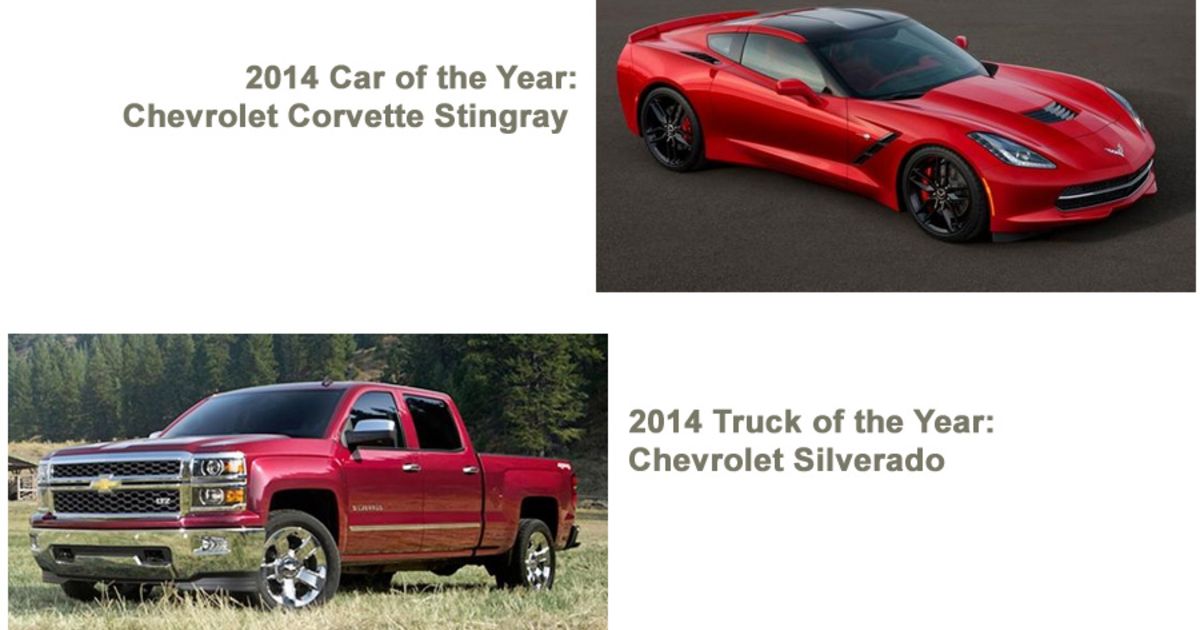 Corvette Stingray and Chevy Silverado win North American car, truck ...
