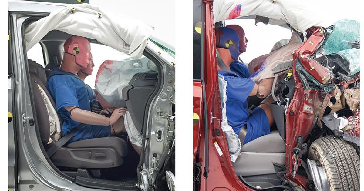 IIHS side crash tests for minivans; Sienna rated 'marginal' while ...