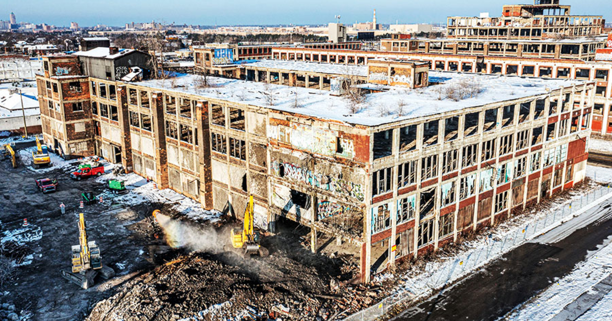 Detroit's Packard plant ruins getting smaller | Automotive News