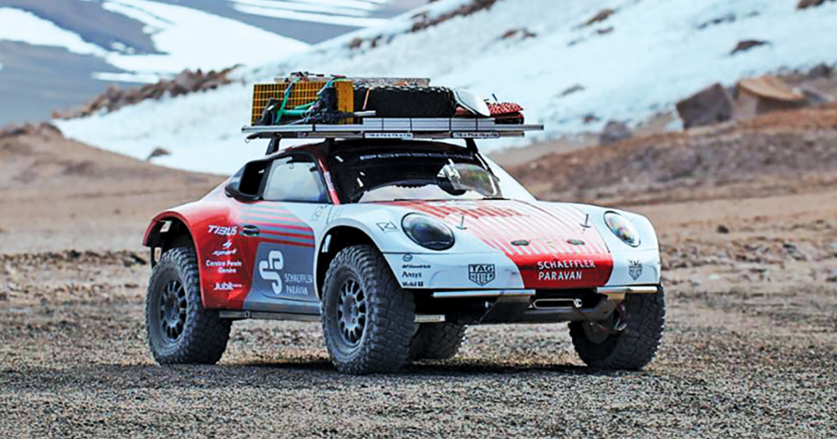Porshe tests off-road 911 prototypes on volcano | Automotive News