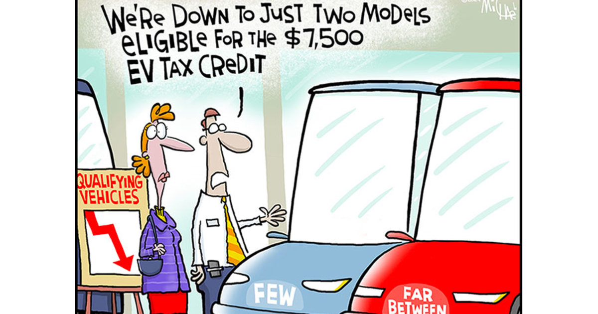 Leo Michael cartoon: Few and Far Between | Automotive News