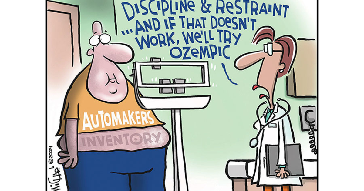 Leo Michael cartoon: Inventory discipline, anyone? | Automotive News