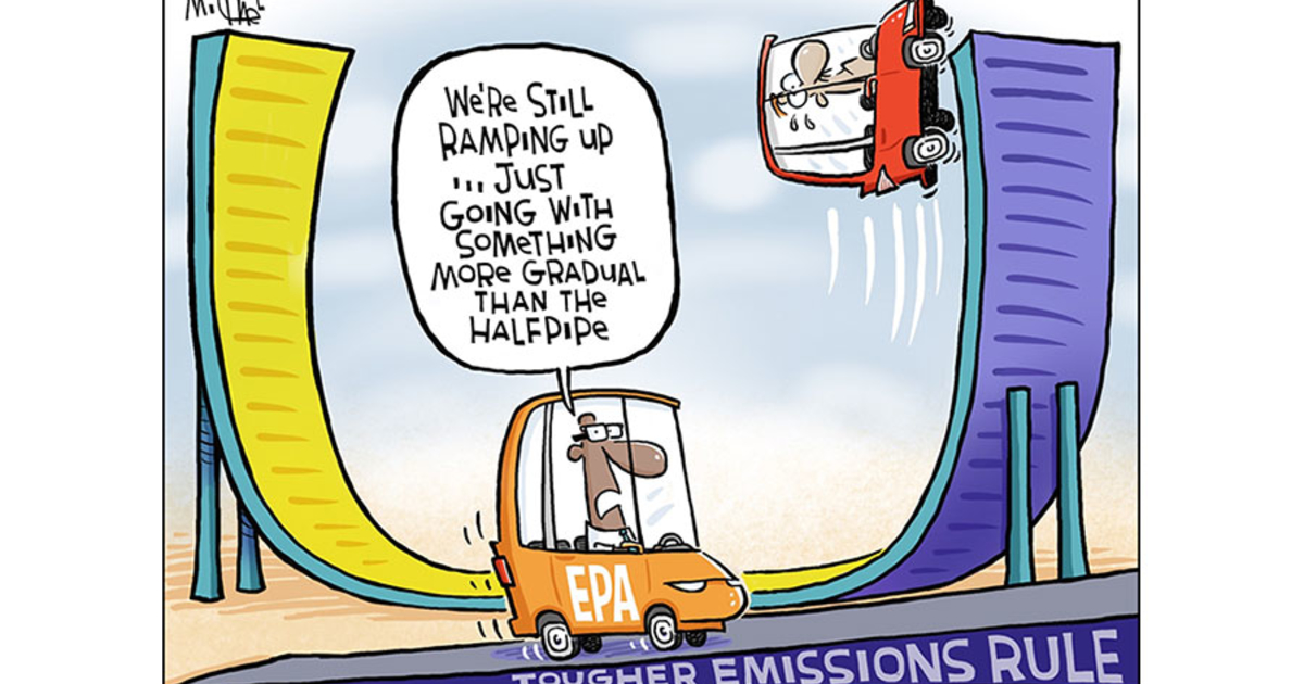 Leo Michael cartoon: Easier EPA | Automotive News