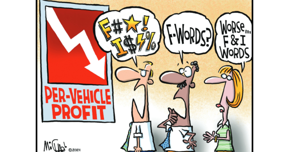 Leo Michael cartoon: F&I words | Automotive News